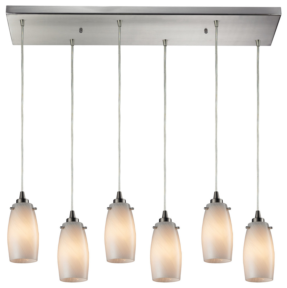 Elk Lighting 10223/6RC-COC Favelita 6-Light Pendant Light ...