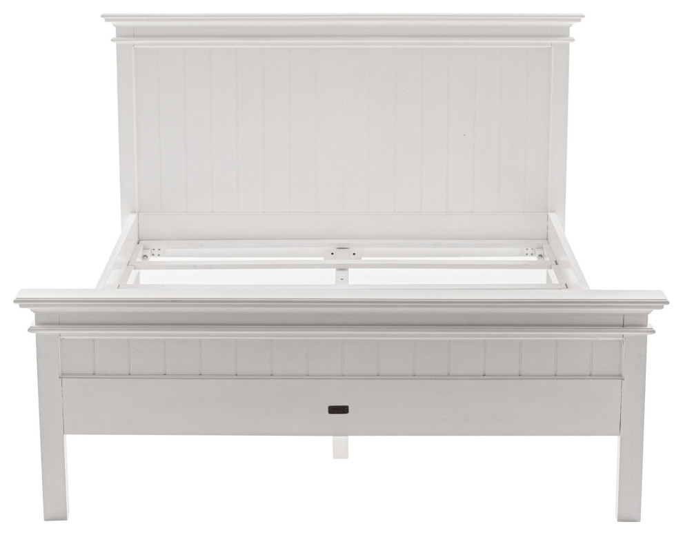 Classic White Panel Queen Size Bed - Traditional - Platform Beds - by ...
