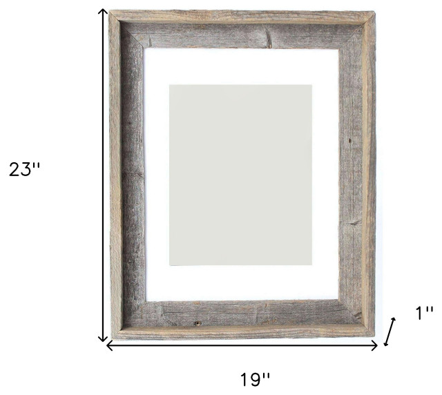 16" X 20" Rustic Reclaimed Wood Picture Frame - Rustic - Picture Frames ...