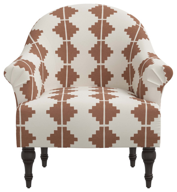 Chair, Aztec Terracotta, One Size - Southwestern - Armchairs And Accent ...