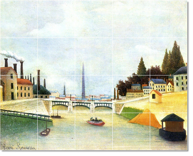 Jean-Jacques Rousseau Poster Art Painting Ceramic Tile Mural #47, 60 ...