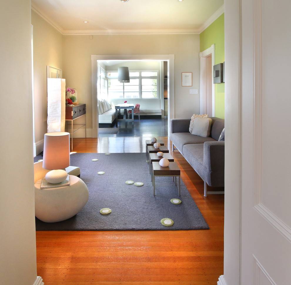 Suburban Zen Hallway - Contemporary - Living Room - Boston - by ...