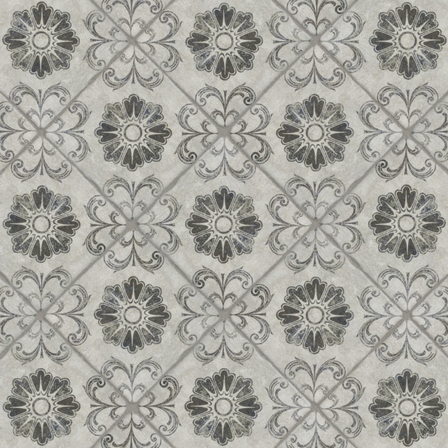 Costa Cendra Decor Fleur Ceramic Floor and Wall Tile - Contemporary ...