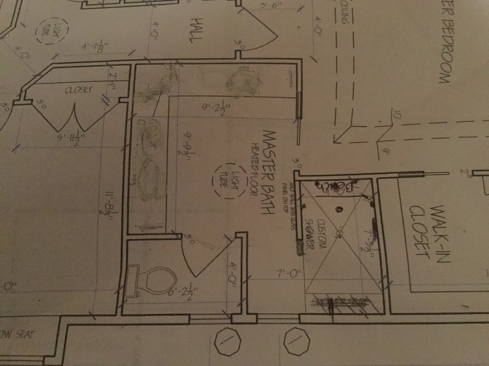 Master Bath awkward layout
