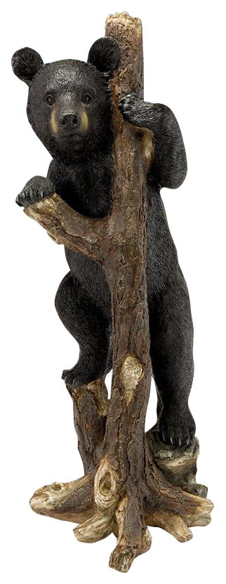 Bashful Bear Cub Statue - Rustic - Garden Statues And Yard Art - by ...