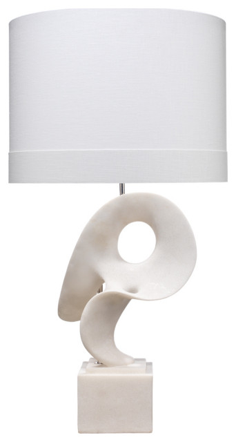 Organic Shape Abstract Free Form Table Lamp Figural Modern Off White ...