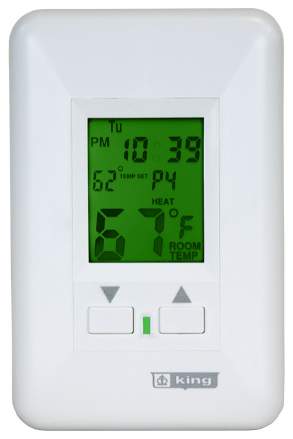 Hydronic Programmable Thermostat, 120V, 2 Circuit, 12. 5A - Thermostats ...