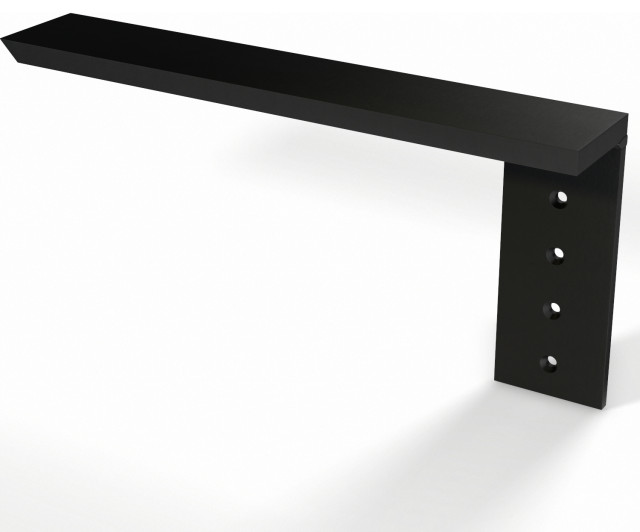 Side Wall Aluminum Hidden Countertop Support Bracket, 20 - Industrial ...