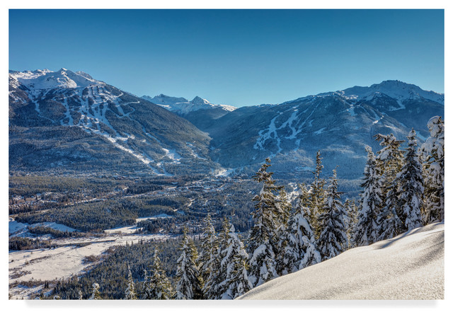 Pierre Leclerc 'Whistler Blackcomb' Canvas Art, 47"x30" - Rustic ...