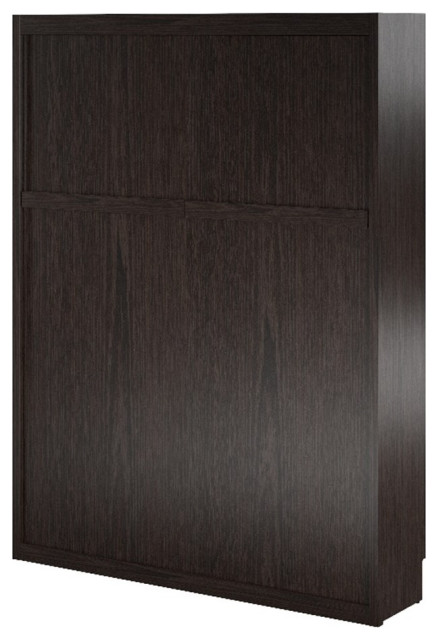 Signature Sleep Paramount Queen Murphy Wall Bed in Espresso, Queen Size ...