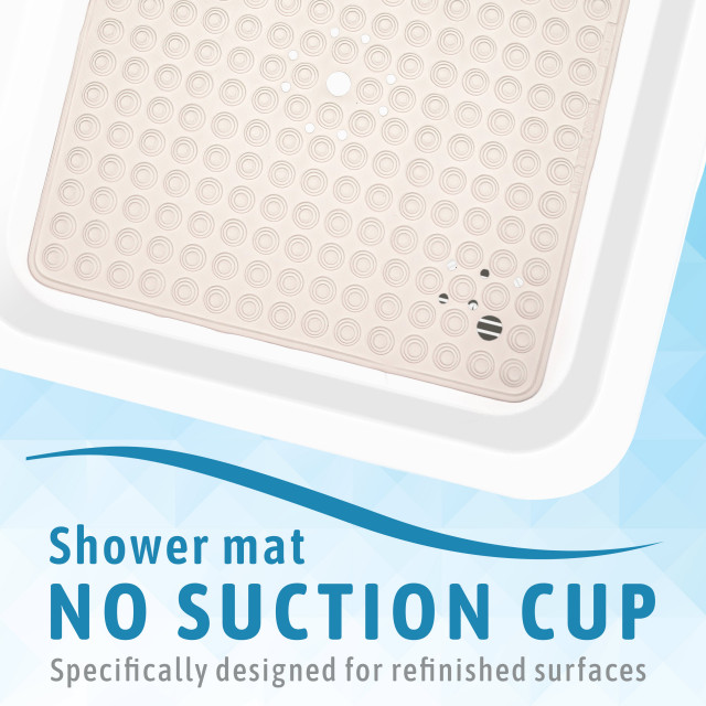 Large No Suction Cup Shower Stall Mat, 24"x 30" - Contemporary - Bath ...