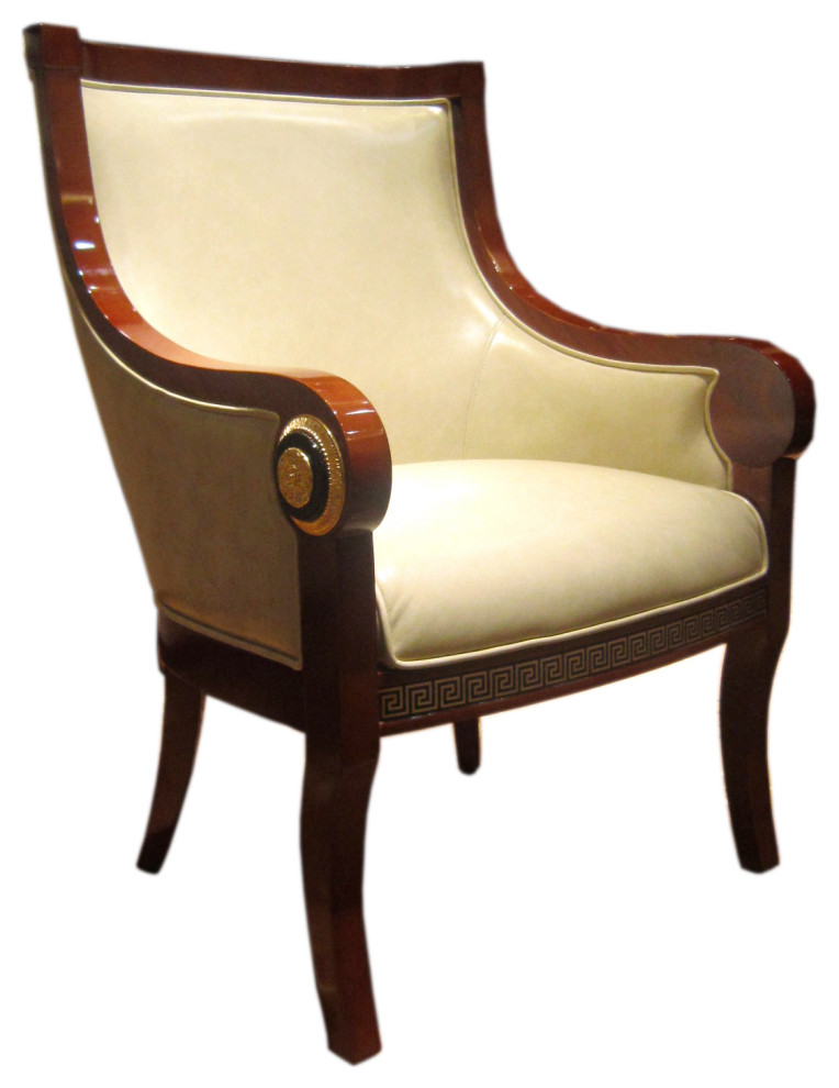 Infinity Leather Surround Chair - Traditional - Armchairs And Accent ...