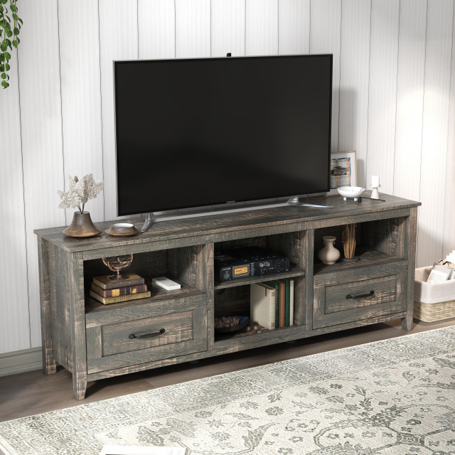 Gewnee 70 Inch Length TV Stand for Living Room and Bedroom - Modern ...