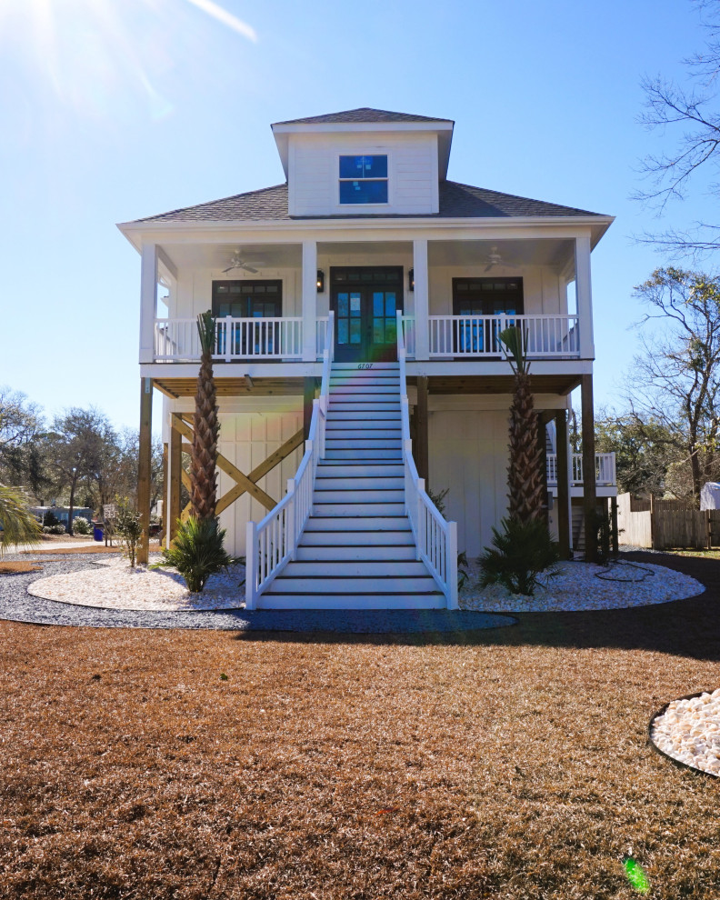 Custom Oak Island Beach Home - Beach Style - Exterior - Other - by ...