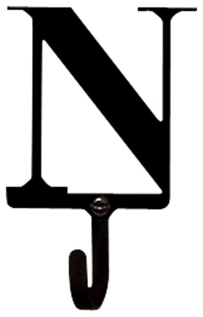 Wrought Iron Wall Hook Letter - Contemporary - Wall Hooks - by ...