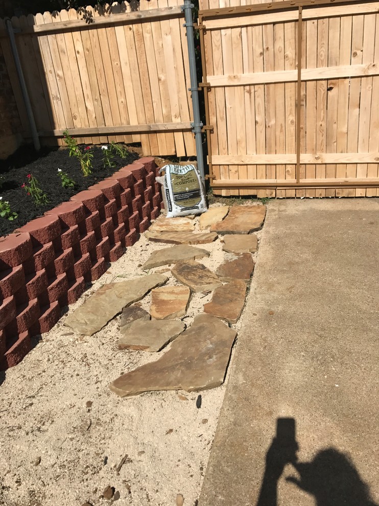 Filling gap between retaining wall and driveway Filling gap between retaining wall and driveway