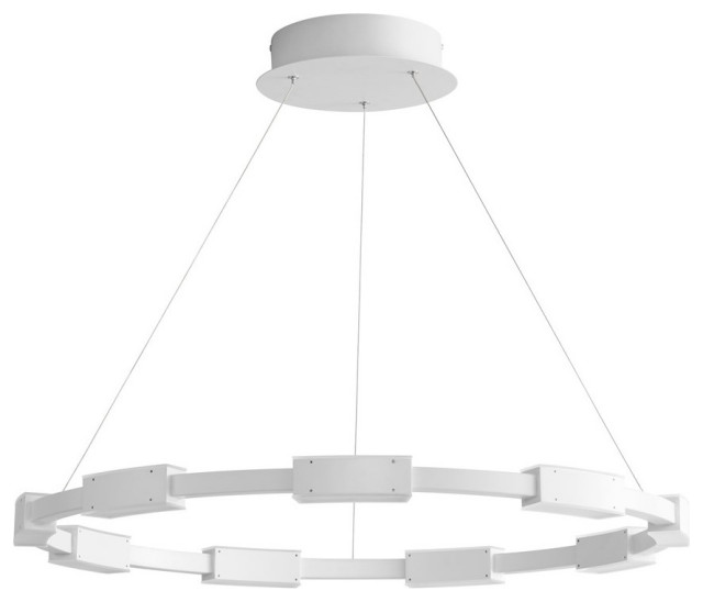 Oxygen Dieter 32" 9-Light LED Pendant 3-23-6, White - Transitional ...