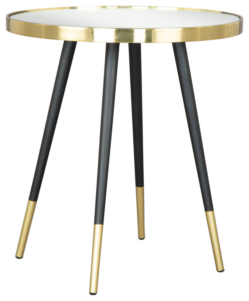 Jensen Side Table Gold and Black - Midcentury - Side Tables And End ...