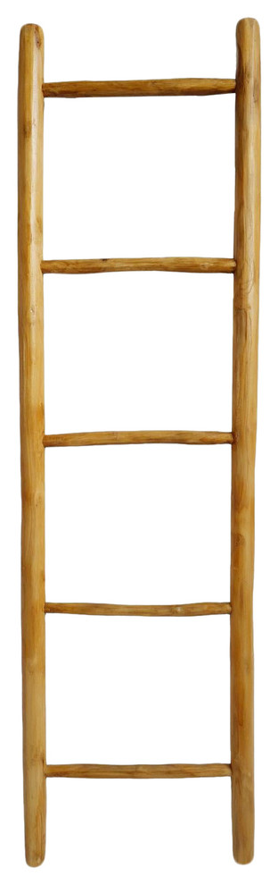 Natural Wood Stick Ladder 18 x 72 - Rustic - Ladders And Step Stools ...