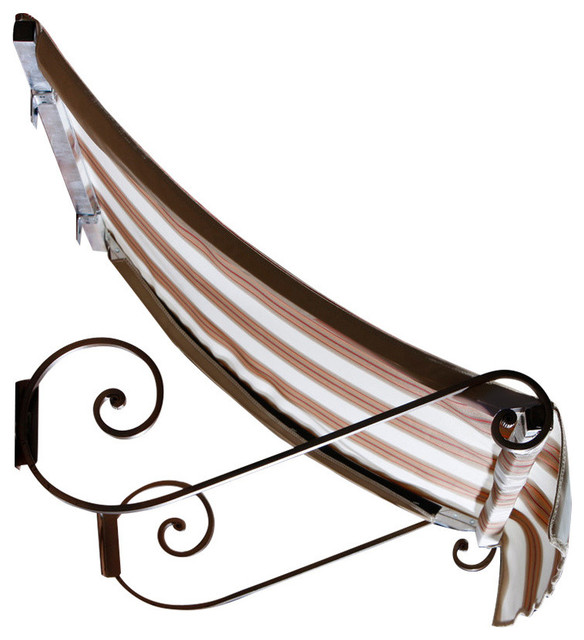 Awntech 5' Charleston Acrylic Fabric Fixed Awning, 18" x 36 ...