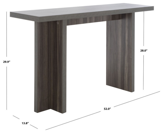 Safavieh Florence Large Console Table, Slate Grey, #N/A - Transitional ...