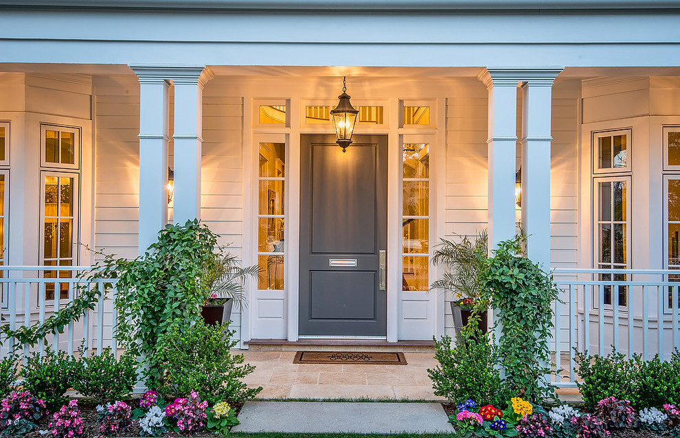 Custom Traditional Coastal Colonial Home - Beach Style - Entry - Los ...