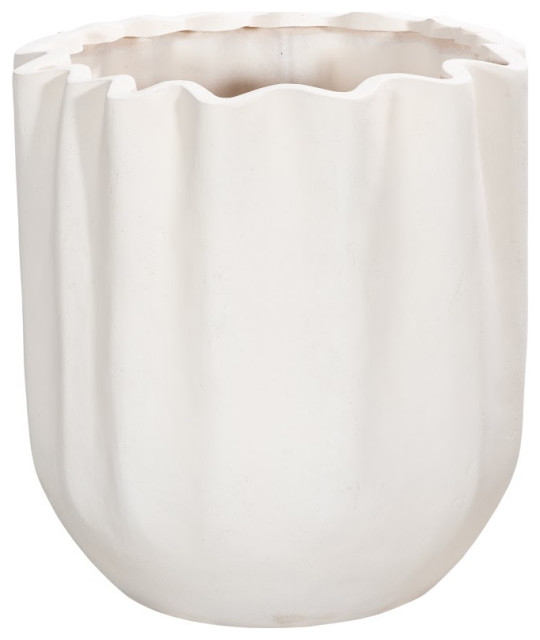 Tulip Flower Planter, Wide, 31x31x33"h - Transitional - Outdoor Pots ...