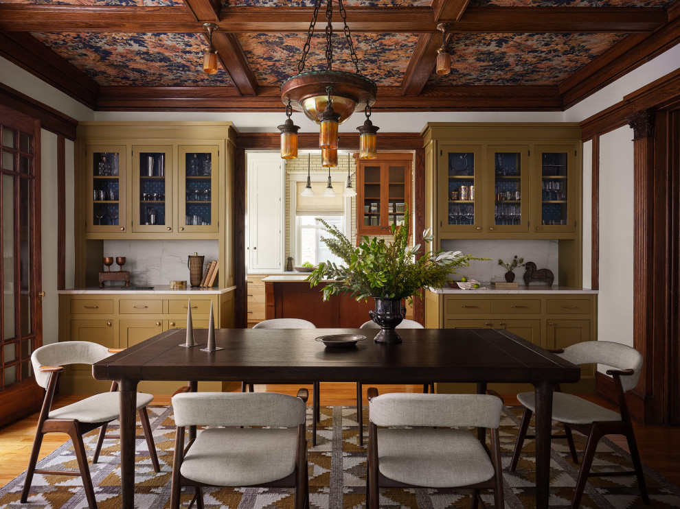 Chicago Historic Foursquare - Craftsman - Dining Room - Chicago - by ...