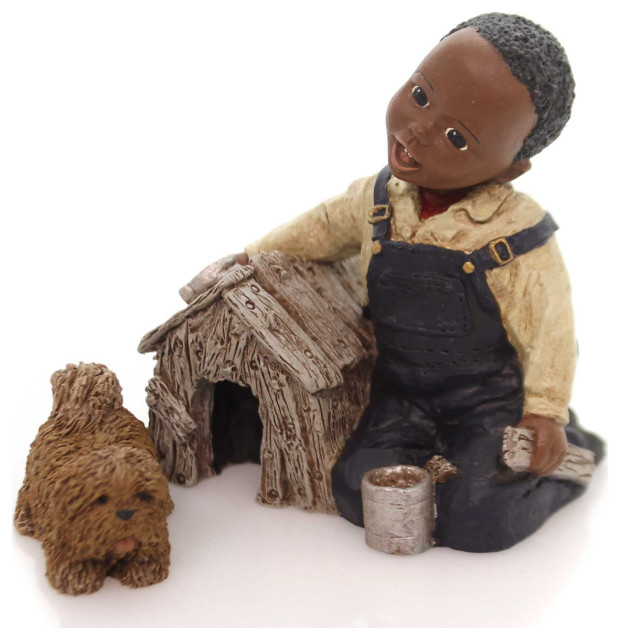 All Gods Children DAYLON/SNUFFLES Polyresin African American Club Dog ...