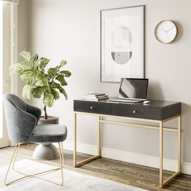 42" Home Office Writing Computer Desk Console Table - Contemporary ...