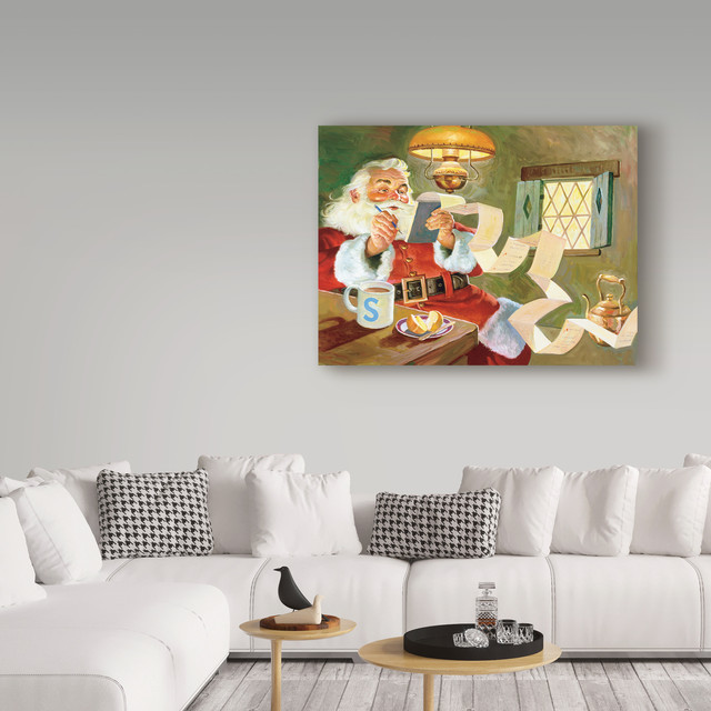 Hal Frenck 'Making A List Checking It Twice' Canvas Art, 32"x24 ...
