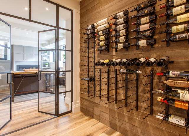 W Series Presentation Row (wall mounted metal wine rack), 9 Bottles (3 ...