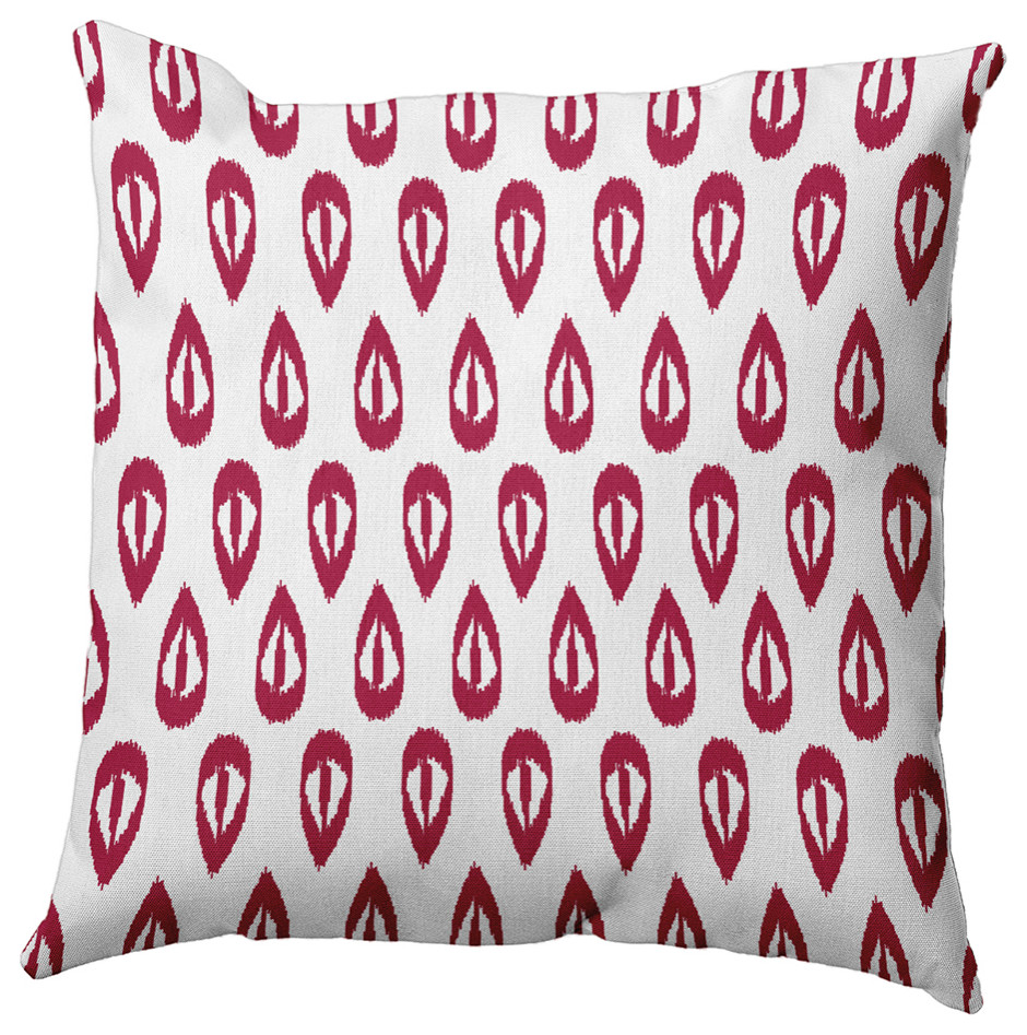 16" x 16" Ikat Tears Decorative Throw Pillow, Autumn Blue, 26"x26 ...