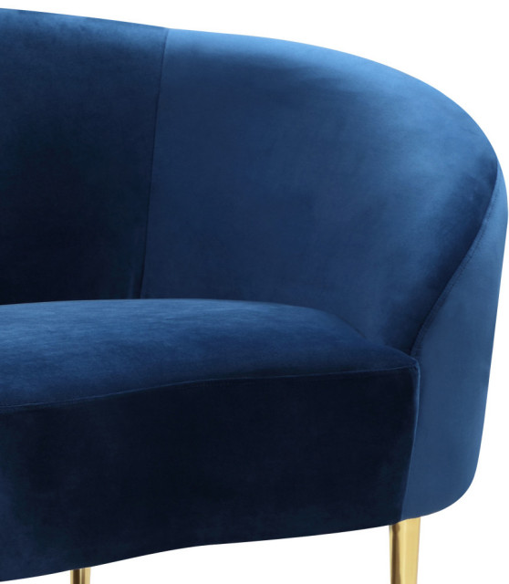 Ritz Velvet Upholstered Set - Midcentury - Armchairs And Accent Chairs ...