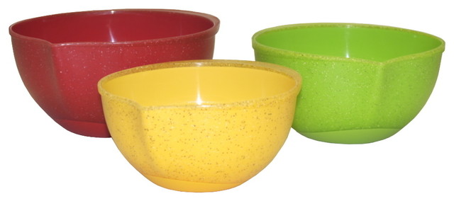 Trudeau Maison Multicolor Speckled 3 Piece Mixing Bowl Set ...