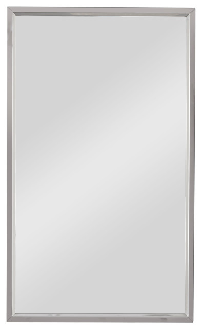 30" Industrial Gray Rectangle Mirror - Contemporary - Wall Mirrors - by ...