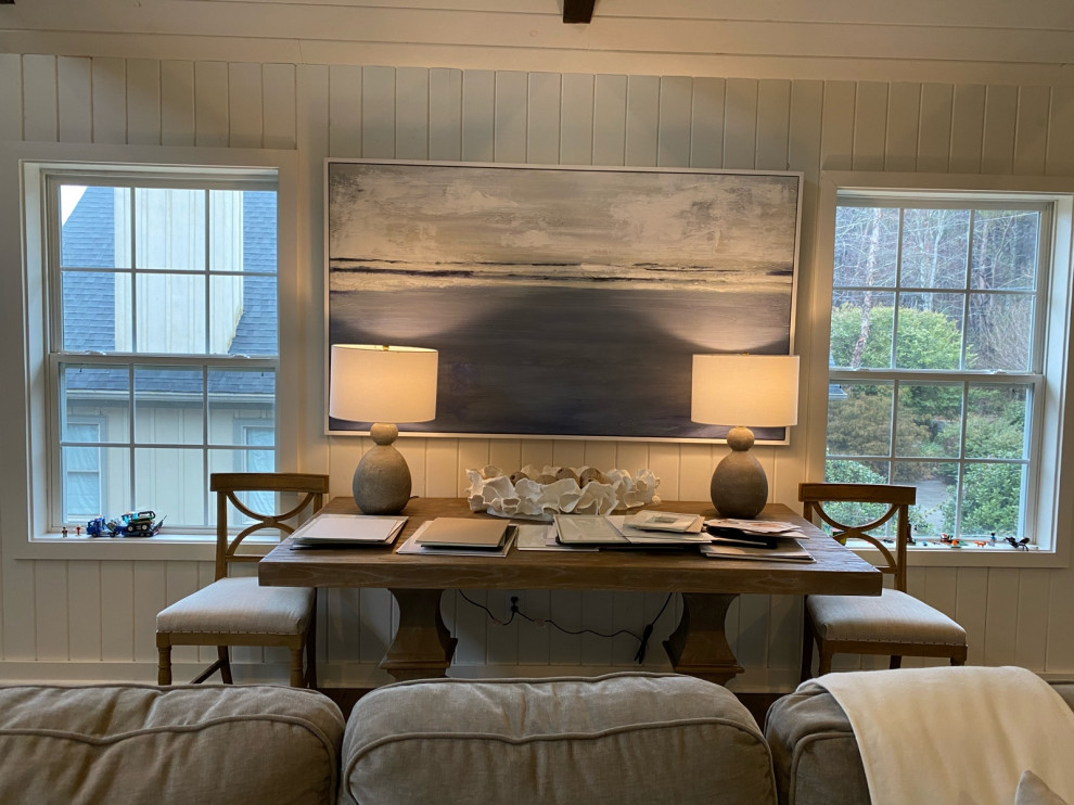 One Drapery Panel on Each Window or Two