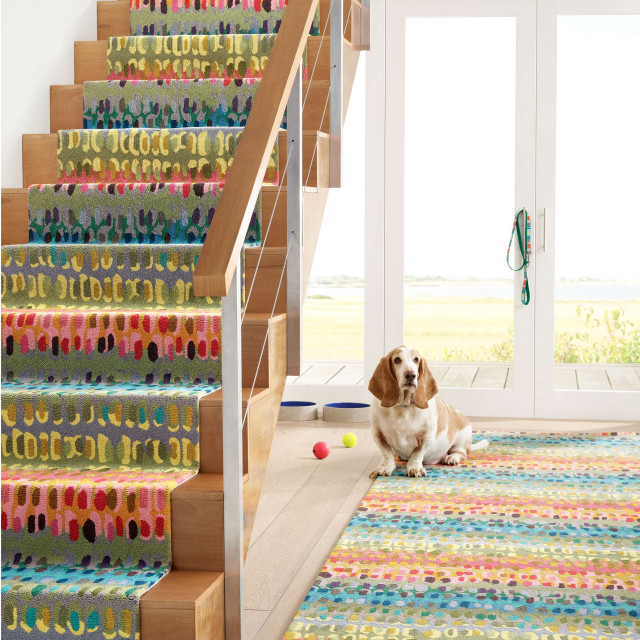 Paint Chip Multi Micro Hooked Rug, 3'x5' - Contemporary - Area Rugs ...