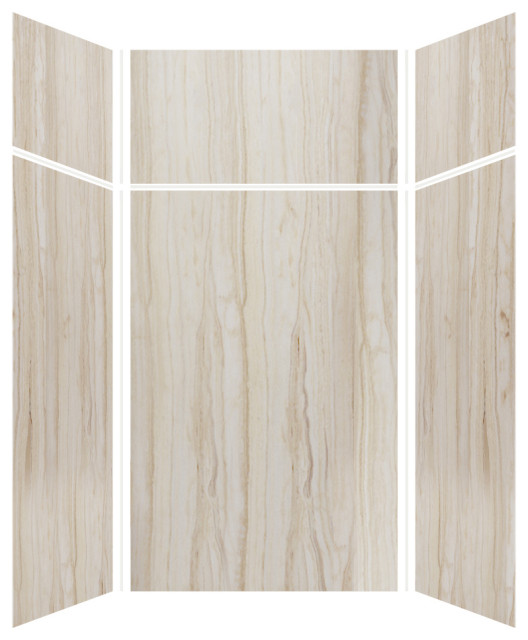 Transolid Expressions Shower Wall Kit, 48"x48"x96" - Contemporary ...
