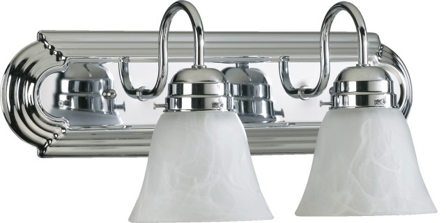 Traditional Vanity in Chrome - Traditional - Bathroom Vanity Lighting ...