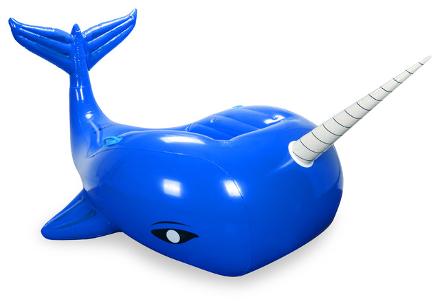 Narhwal Whale Inflatable Premium Quality Giant Size Pool Float - Beach ...
