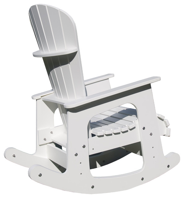 Rocking Chair - Blue Anchor - Beach Style - Adirondack Chairs - by Key ...