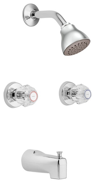 Moen Chateau Chrome Standard Tub/Shower 2982EP - Showerheads And Body ...