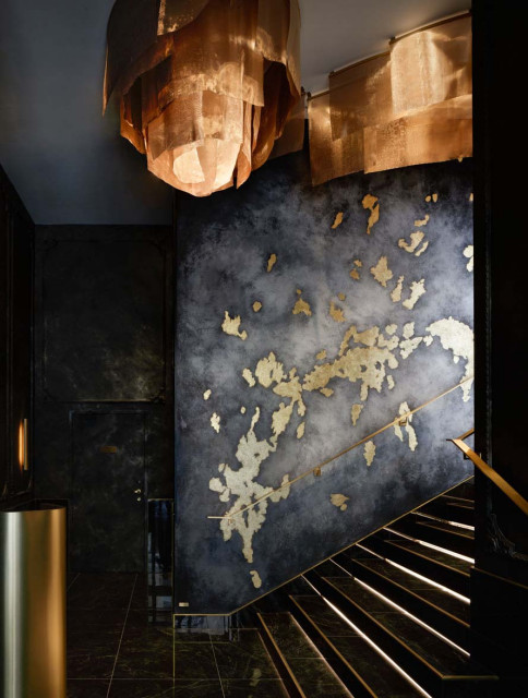 FRESQUE SUR MESURE POUR HALL D'ENTREE - Classique Chic - Entrée - Paris ...