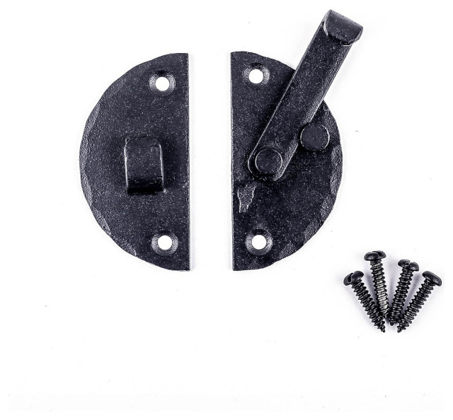 Wrought Iron Cabinet or Door Circular Latch Catch 2 7/8" Renovators ...