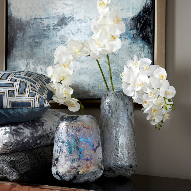 Moonscape Vase, Medium - Contemporary - Vases - by Hudson Home Decor ...