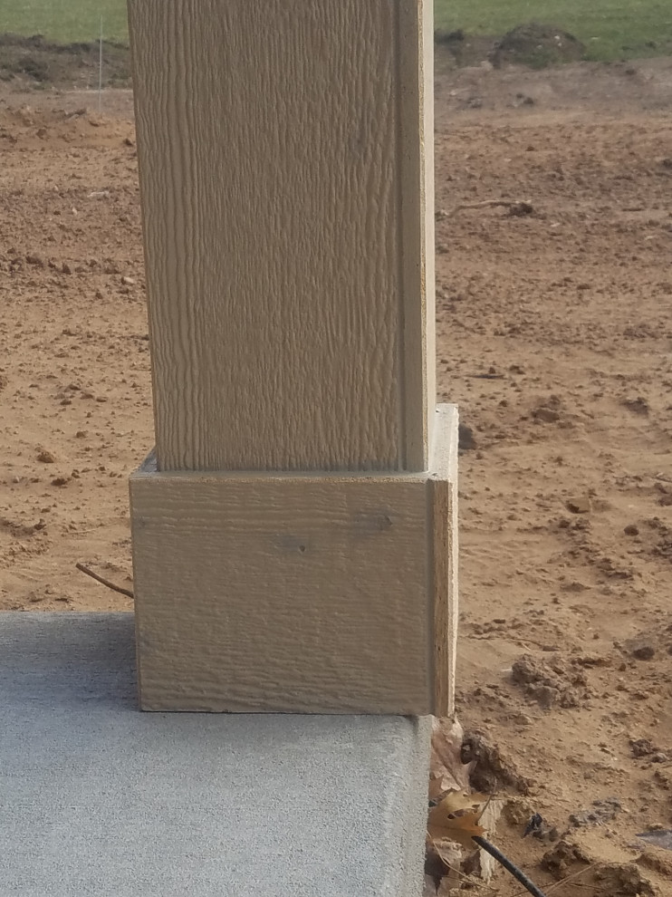 Porch columns overhang issue