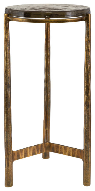 Eternity Accent Table, Brass - Contemporary - Side Tables And End Tables - by Uttermost | Houzz