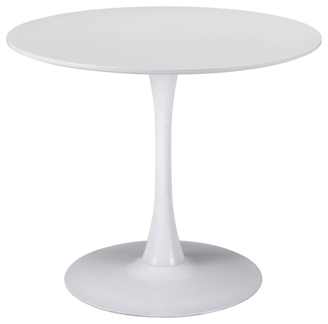 Opus Dining Table White - Midcentury - Dining Tables - by Sideboards ...