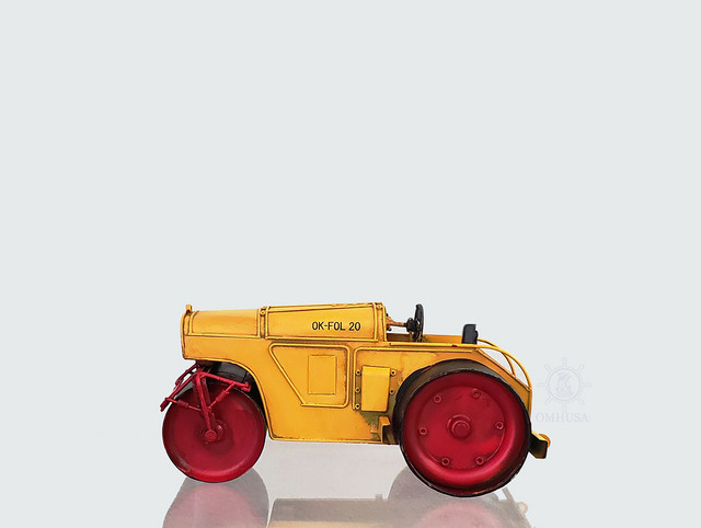 Metal Handmade Steam Roller Model, Collectible Metal Scale Model Steam ...